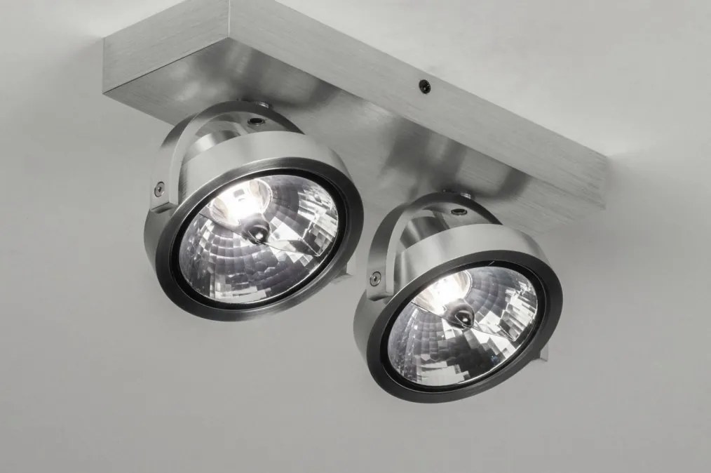 Stropní bodové svítidlo Spot Future Silver II