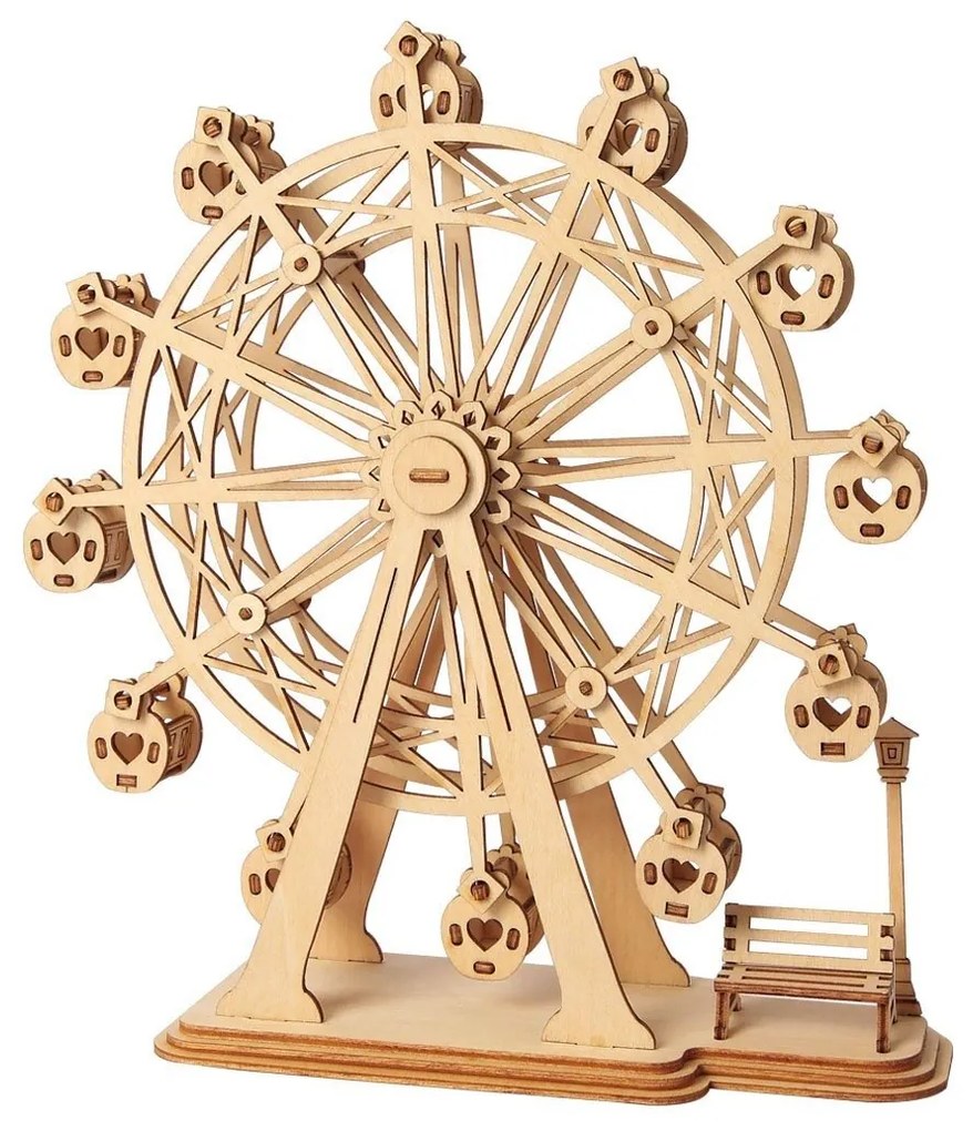 RoboTime dřevěné 3D puzzle Ruské kolo