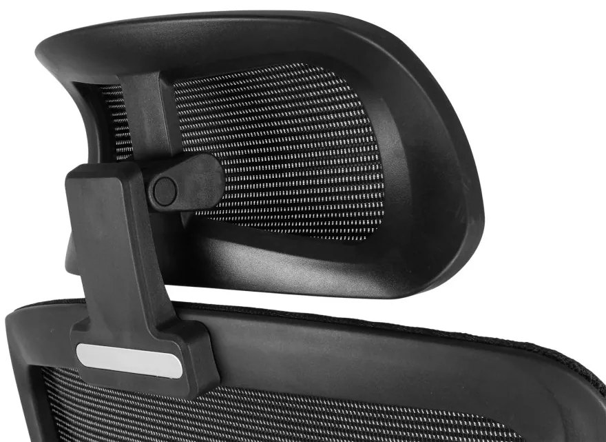 Ergonomická kancelářská židle ERGODO KENDOR - černá síťovina / nosnost 150 kg