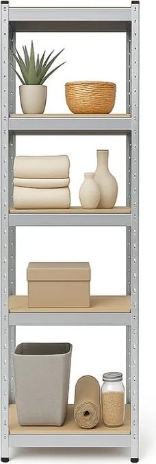 Regál 180x40x40 cm zinkovaný 5-policový, nosnost 875 kg - 2ks