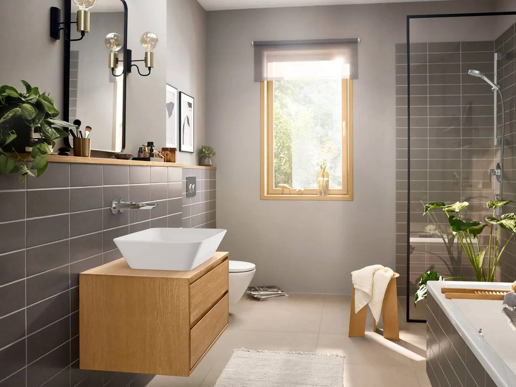 Hansgrohe Rebris E, umyvadlová baterie pod omítku, 2-otvorová instalace, chromová, 72568000