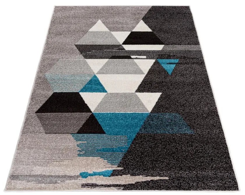 Kusový koberec Double šedomodrý 300x400cm