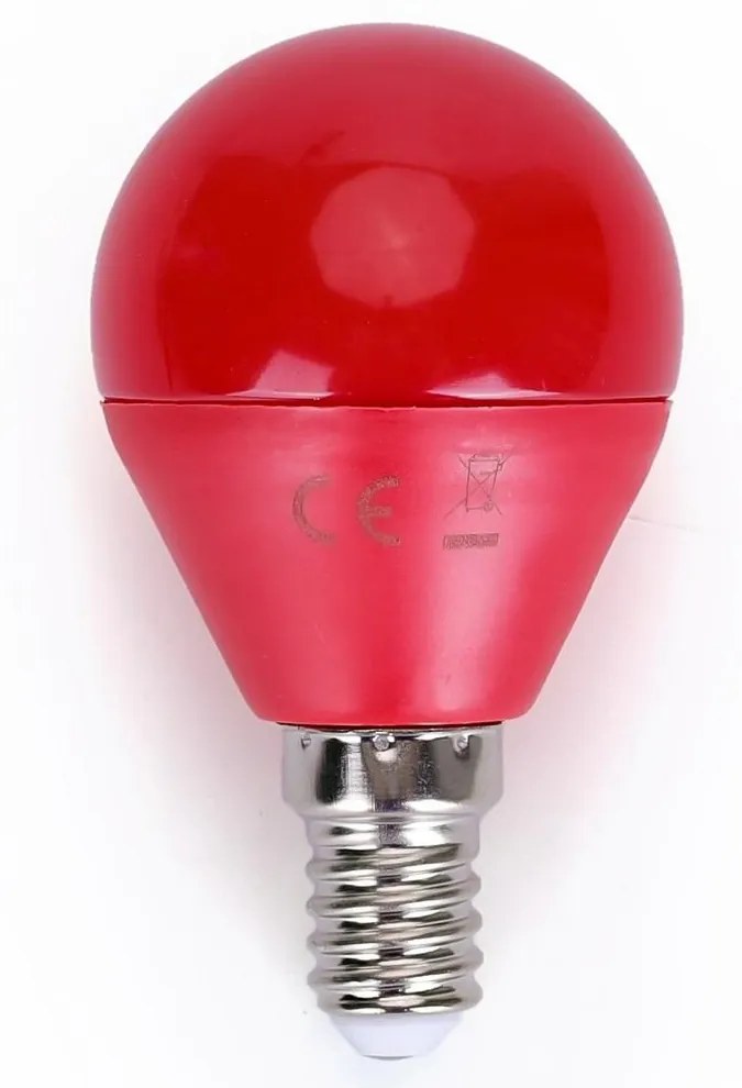 Aigostar B.V. | LED Žárovka G45 E14/4W/230V červená - Aigostar | AI0098