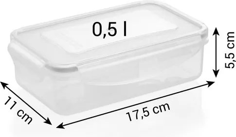 TESCOMA Dóza dělená FRESHBOX 0,5 l, obdélníková