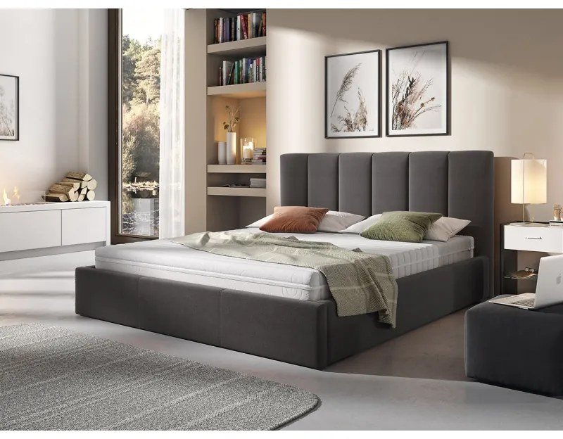 Čalounená postel s roštem Werbena, Rozměr postele: 160x200, Potah: Bergamo 97