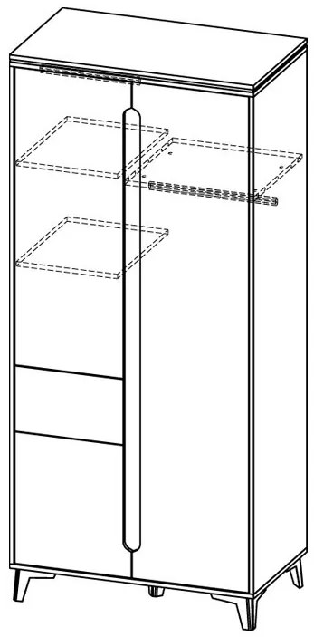 Casarredo Šatní skříň PAGINO 1 fresco/jasan