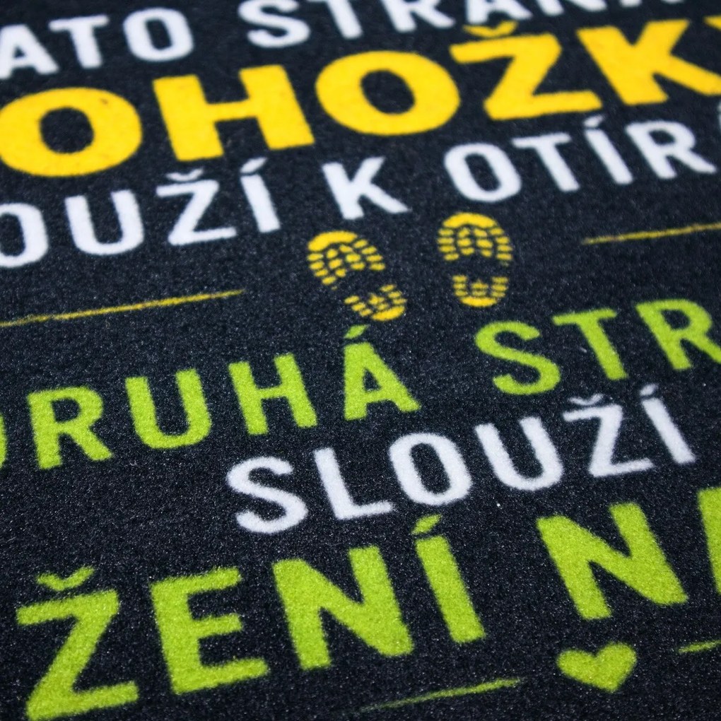 Mercury Flooring, Rohožka Slouží 40x60 cm, 40x60, černá
