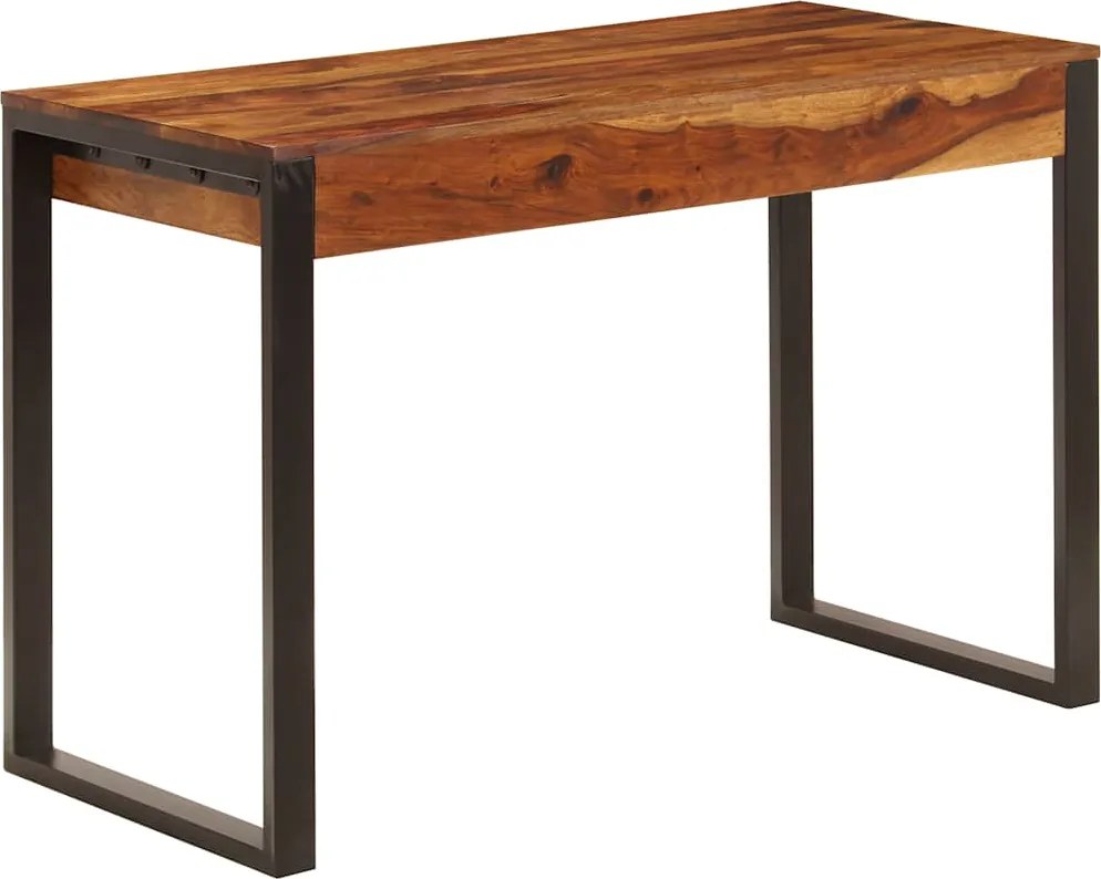 Psací stůl 110 x 55 x 78 cm masivní akácie a ocel 247963