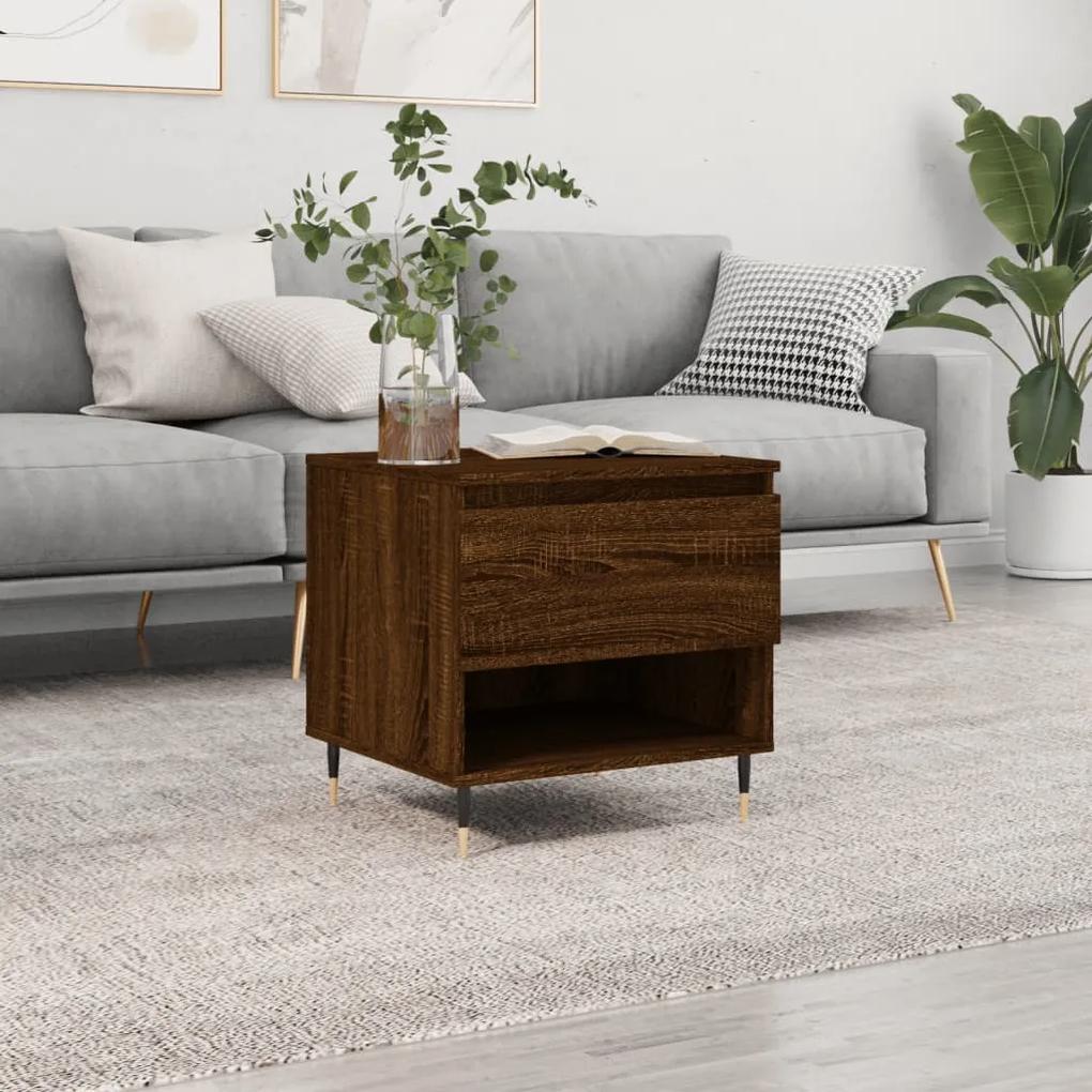 vidaXL Konferenční stolek 50 x 46 x 50 cm kompozitní dřevo [830894] Barva: Betonová šedá