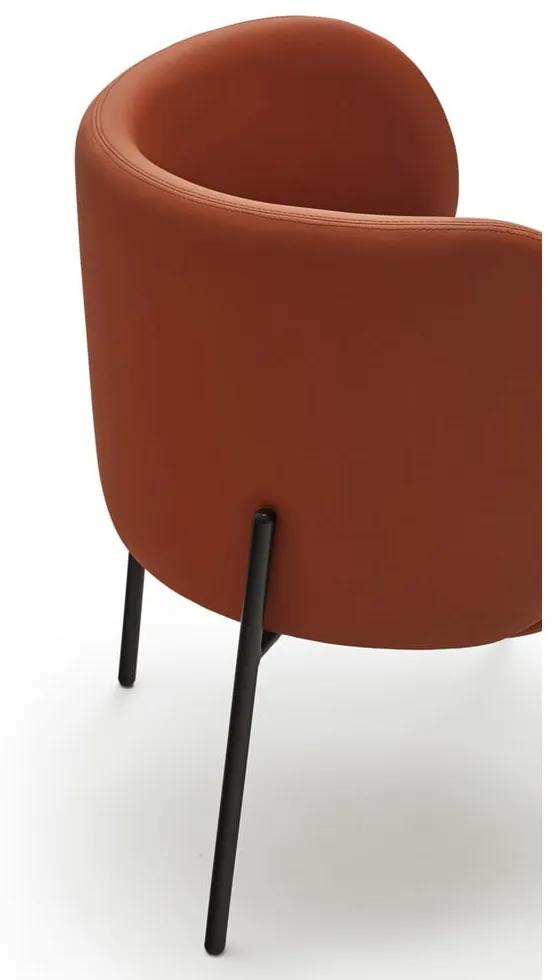 Oranžové jídelní židle v sadě 2 ks Mogi - Teulat