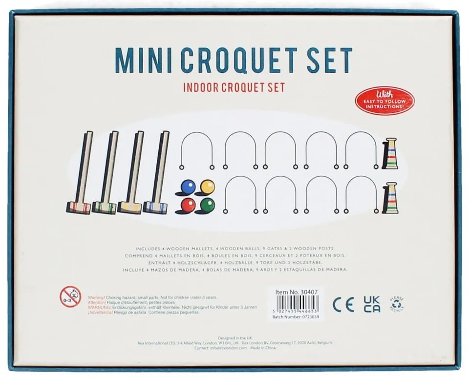 Stolní kroket Mini Croquet Set – Rex London