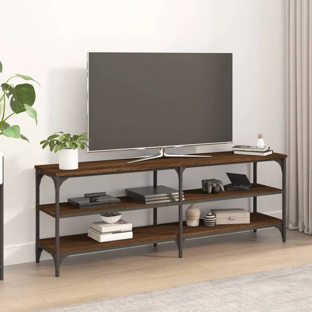 826748 vidaXL TV skříňka hnědý dub 140 x 30 x 50 cm kompozitní dřevo