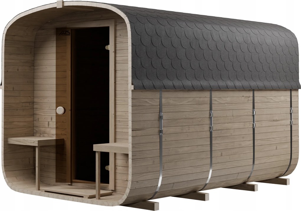 Zahradní sauna Quadro 340 с m 3QL, sada pro vlastní montáž