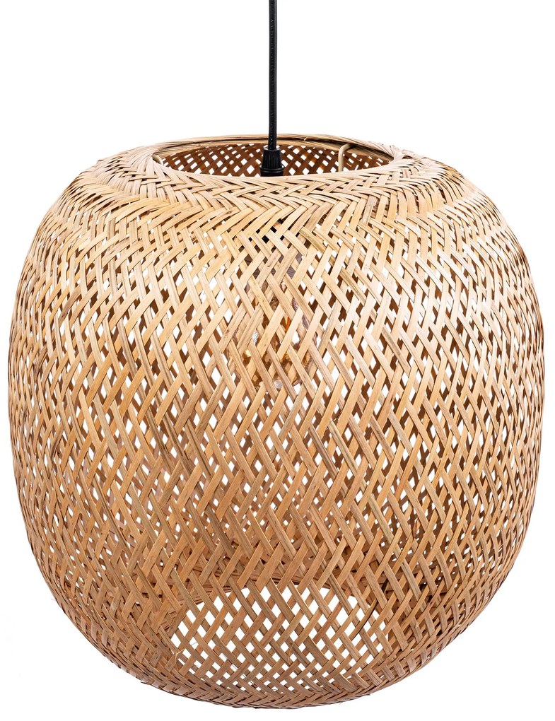 Toolight Natural, závěsné svítidlo 1xE27 APP1326-1CP, přírodní hnědá, OSW-05368