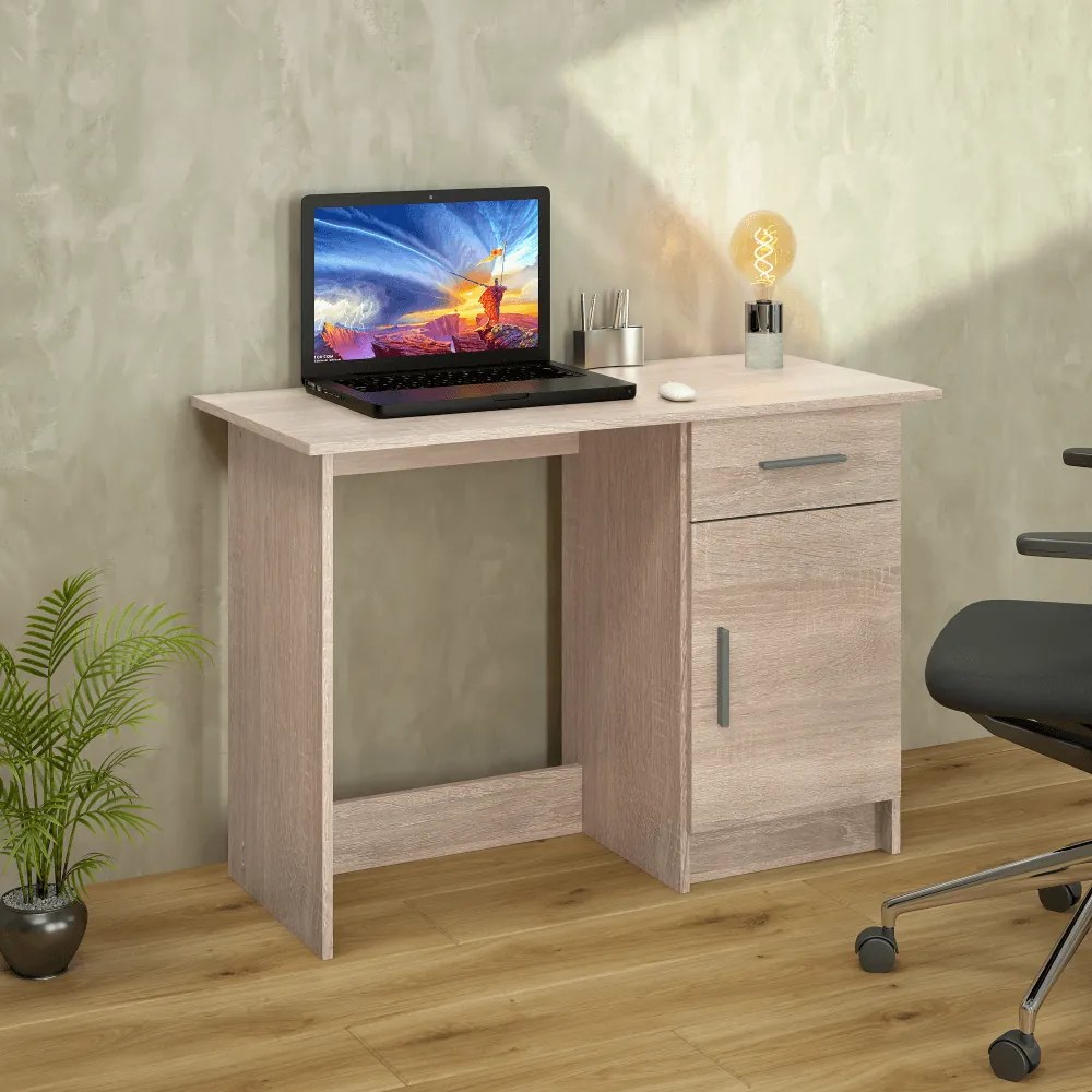 Univerzální PC stůl, dub sonoma, SIRISS NEW