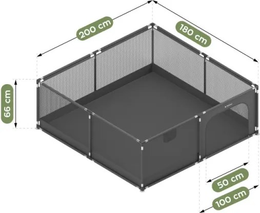 Dětská ohrádka Cozy 28 grafitová