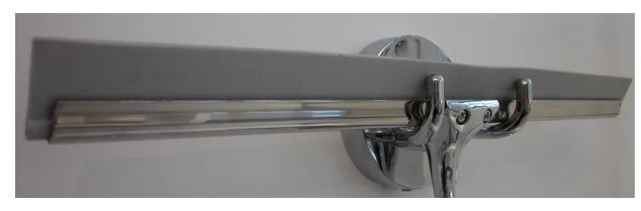 Emco S 3534 - stěrka na vodu do sprchového koutu s držákem na stěnu, chrom, 353400100