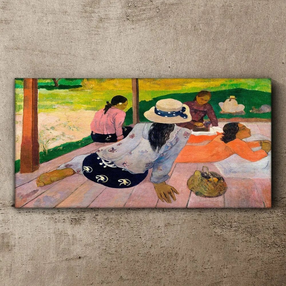 Obraz na plátně Siesta tahiti paul gauguin