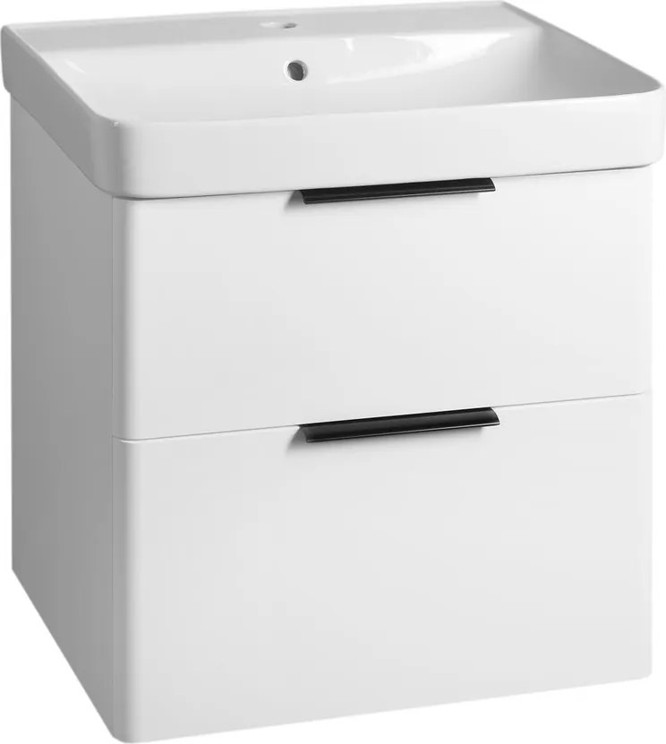 Aqualine Aqualine, DENEB umyvadlová skříňka 56,5x55x43,5cm, bílá mat, DN260