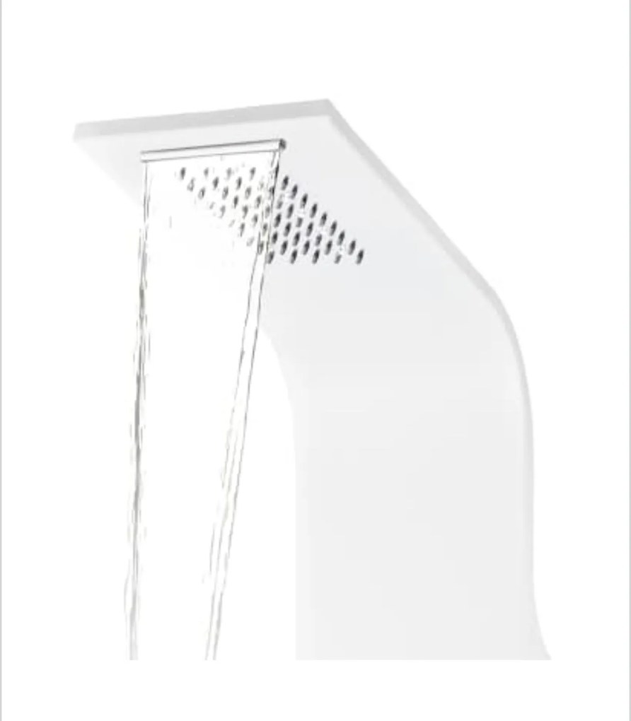 Sprchový panel bílý s LED osvětlením