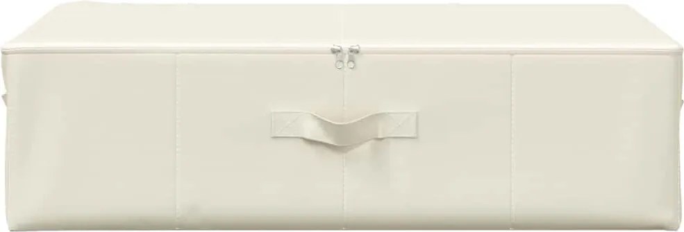 Úložný box textil 70 x 40 x 18 cm krémový 332907
