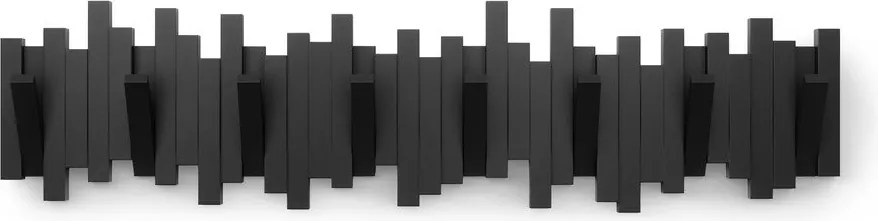 Černý plastový nástěnný věšák 72 cm Sticks – Umbra