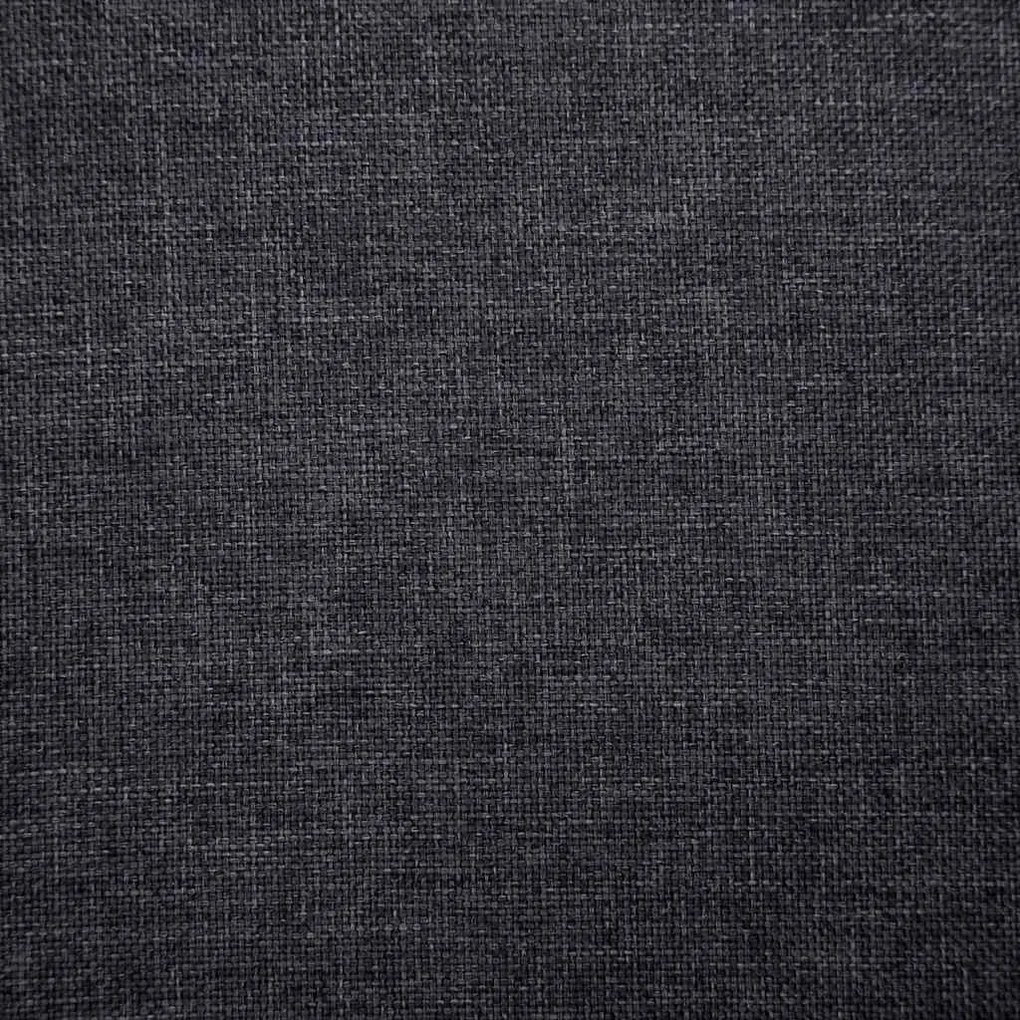 Lavice 139,5 cm tmavě šedá polyester 281334