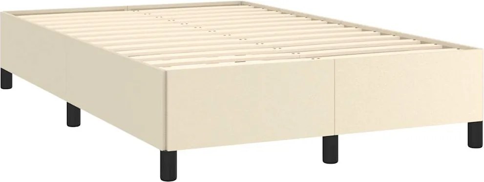 Rám postele bez matrace krémový 120x190 cm umělá kůže 3269647