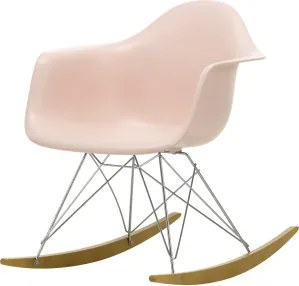 Eames Plastic Armchair RAR chrom světle růžová javor Vitra