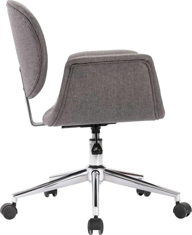vidaXL Otočná kancelářská židle umělá kůže [3054828] Barva: taupe