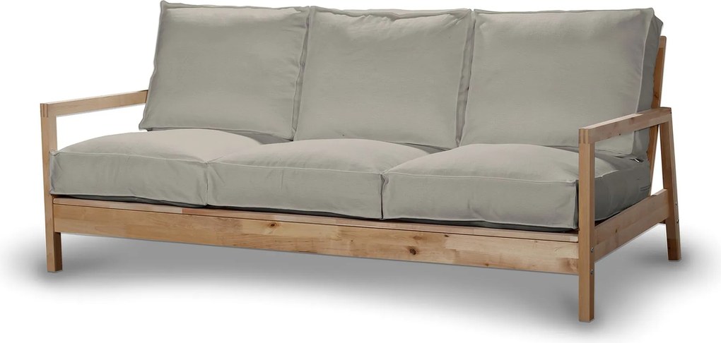 Potah na pohovku IKEA  Lillberg 3-místná nerozkládací barva šedá látka sametová