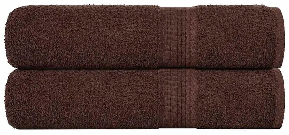 Ručníky FROGN 2 ks hnědé 100x150 cm 360 g/m² 136764