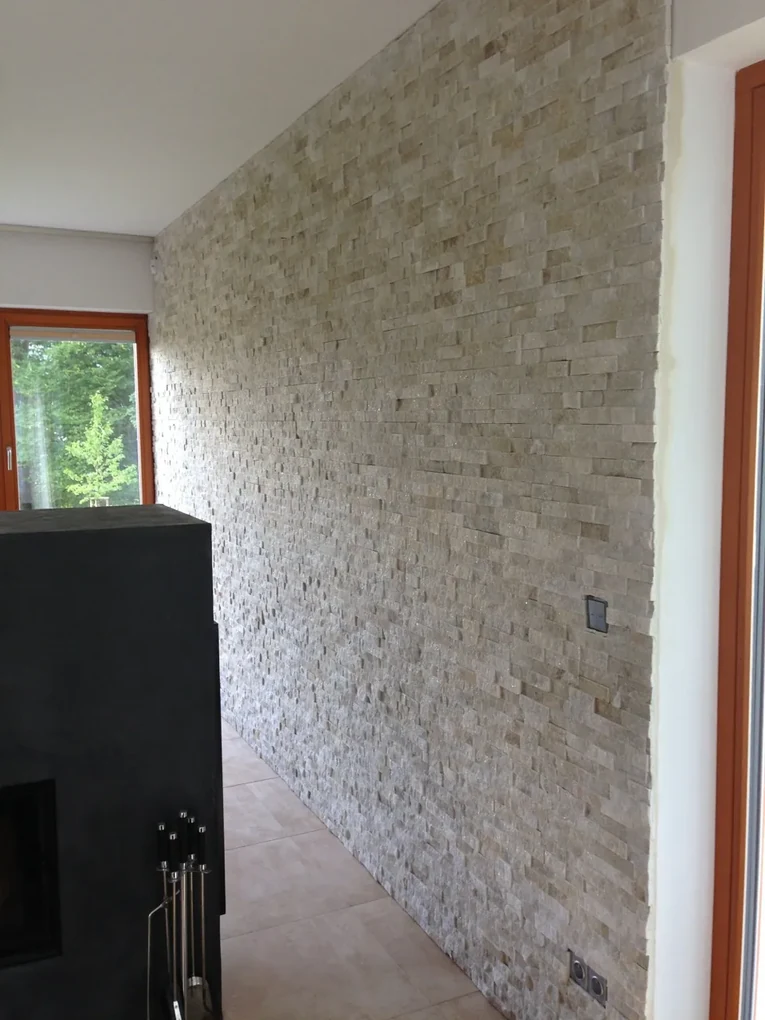 ALFIstyle Kamenný obklad, kvarcit IVORY 15x60 cm | BIANO