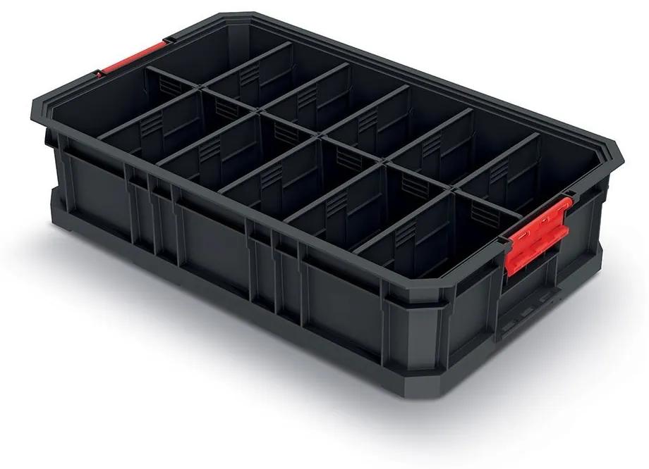 Dílenský box MODIXX II 52 x 32,7 x 12,5 cm černo-červený