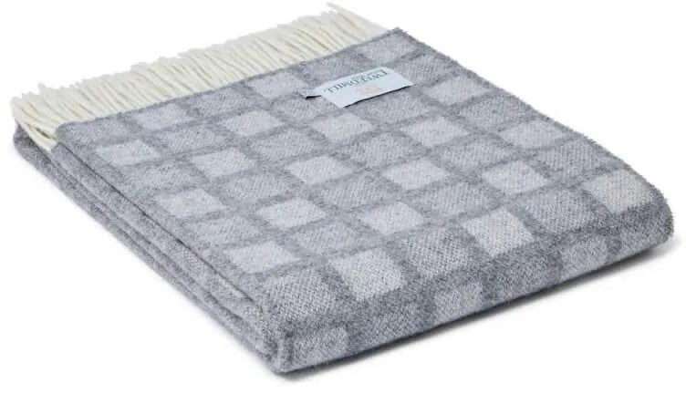 Vlněná deka Manhattan Dove Grey 183 x 150 cm Tweedmill