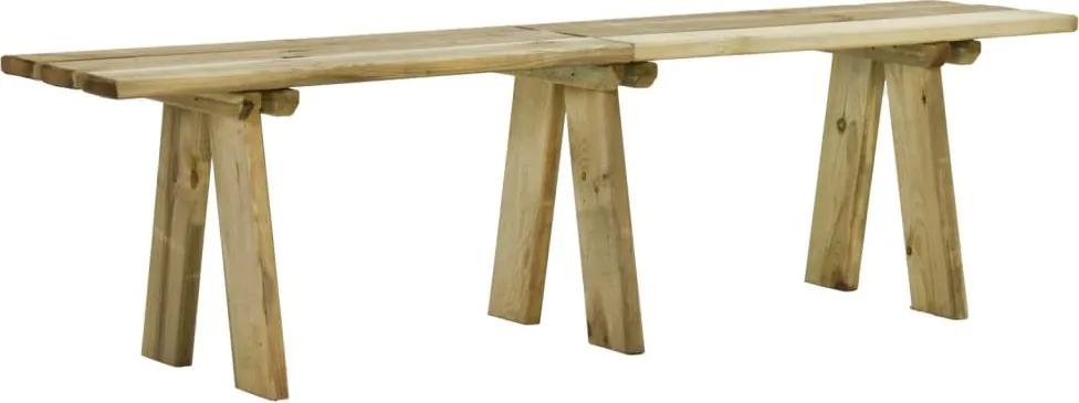 vidaXL Zahradní lavice 160 cm impregnované masivní borové dřevo [318174]