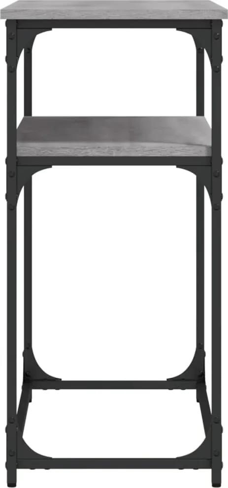 vidaXL Konzolový stolek 100x35,5x75 cm kompozitní dřevo [834068] Barva: hnědý dub