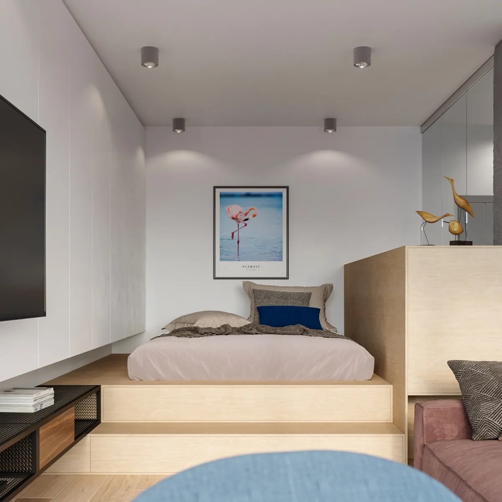 Sollux Lighting Stropní svítidlo TIUBE šedé