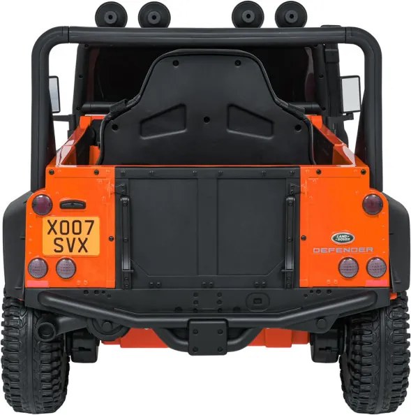 Elektrické autíčko Land Rover Defender 110 SVX oranžové