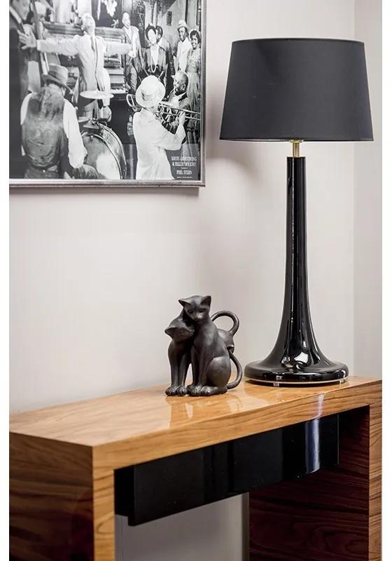 4concepts Luxusní stolní lampa LOZANNA BLACK Barva: Černá