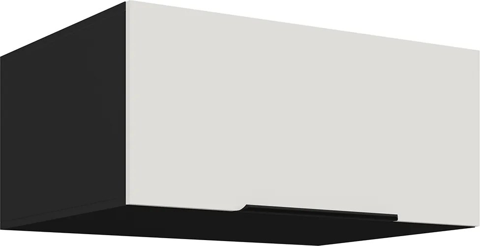 ARIA wb | horní skříňka 80 NAGU-36 1F výklopná | 80 cm | HLUBOKÁ | ANTI FINGERPRINT povrch | černá/bílá
