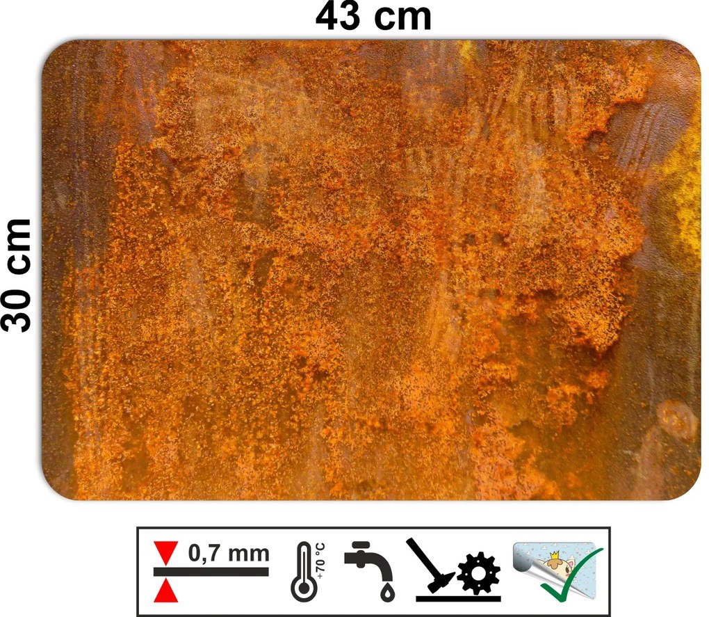 PokojovaDekorace.cz, Prostírání rezavý kov - 663, 43x30cm