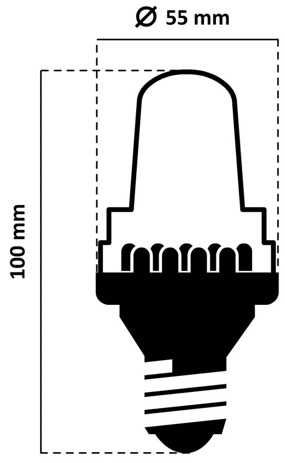 LED žárovka FLASH, ledově bílá, patice E27