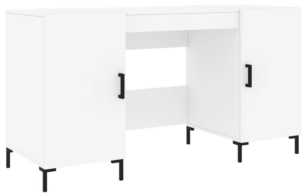 vidaXL Psací stůl bílý 140 x 50 x 75 cm kompozitní dřevo