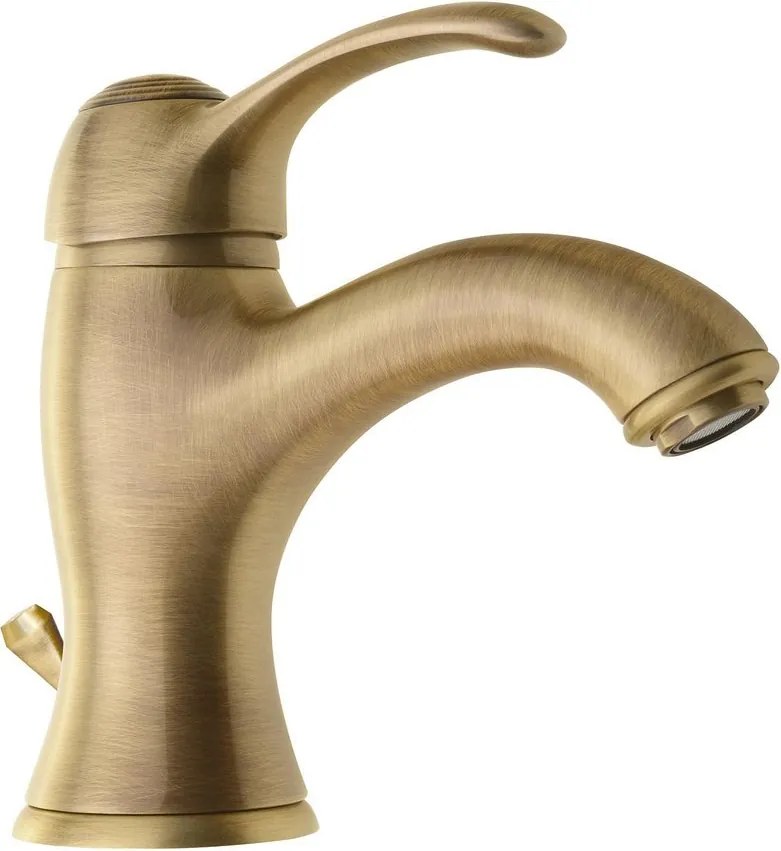 Sapho Sapho, KIRKÉ stojánková umyvadlová baterie s výpustí, bronz, KI02B