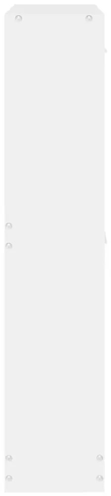 Botník bílý 59 x 17 x 81 cm kompozitní dřevo - Default Title