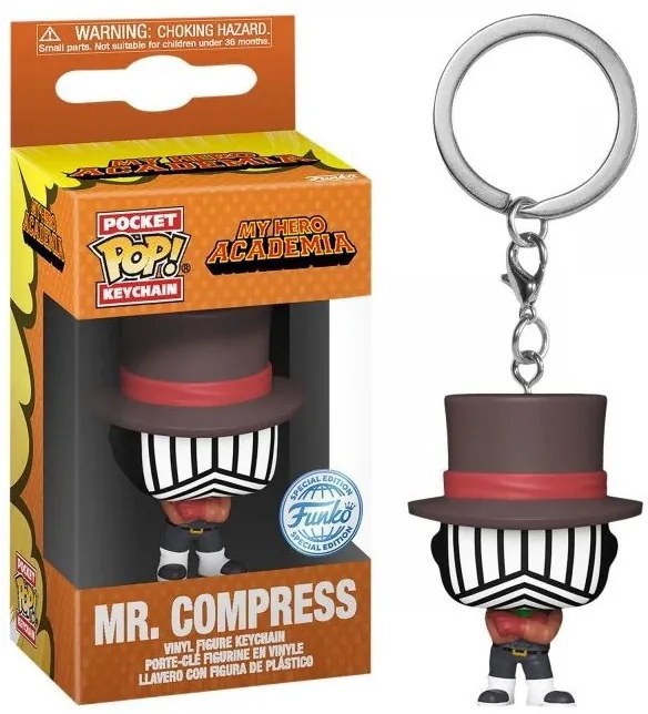 Funko pop! keychain my hero academia mr. compress (hideout)