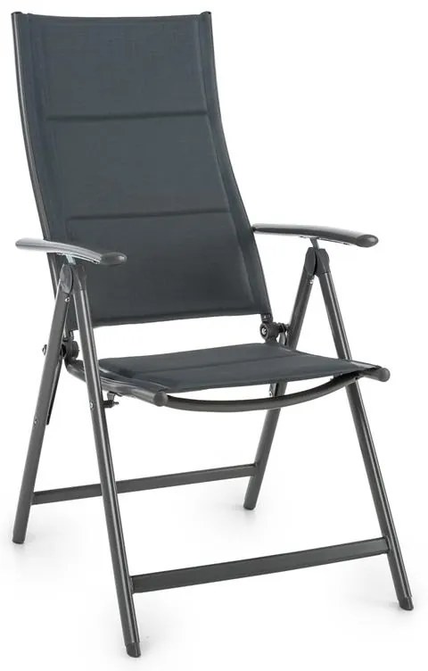 Stylo Noble Grey, šedá, skládací židle, hliník
