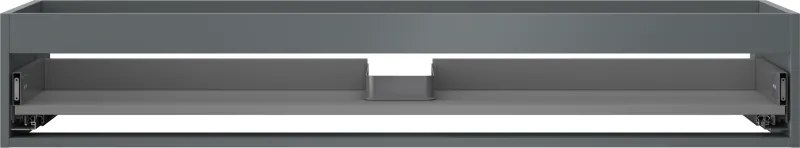 Mexen Box-A, závěsná skříňka, 140 cm, 1 zásuvka, grafitová matná, 91AX0-1400-235-1-66
