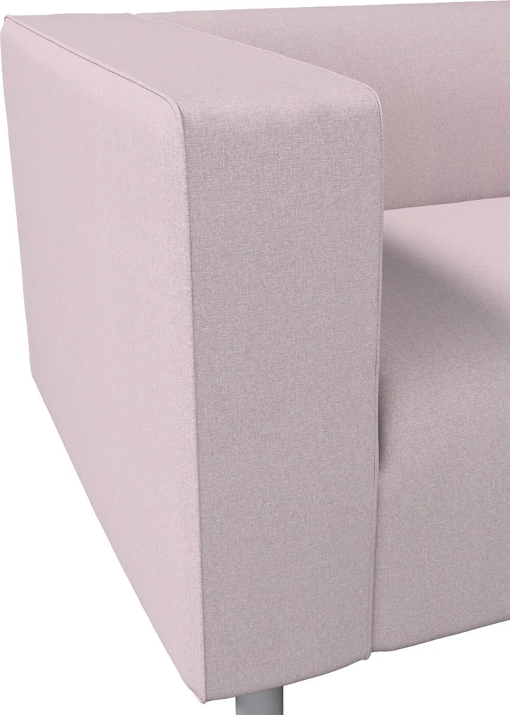 Potah na pohovku IKEA Klippan 2-místná barva růžová látka pletený vzor